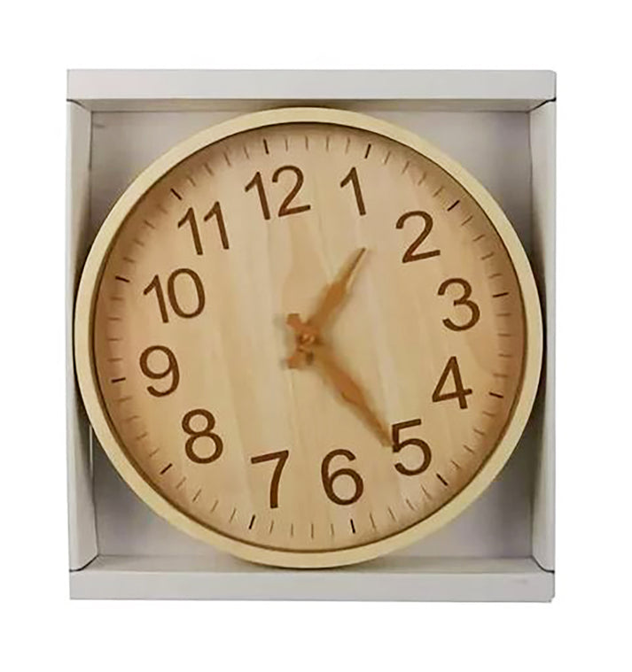 Plastic Bamboo Style Wall Clock – BuyAbility