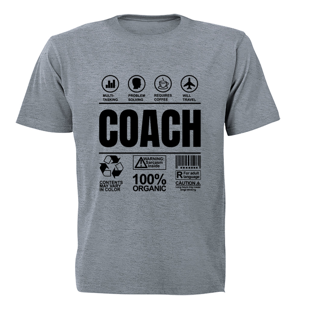 Coach Label - Adults - T-Shirt – BuyAbility