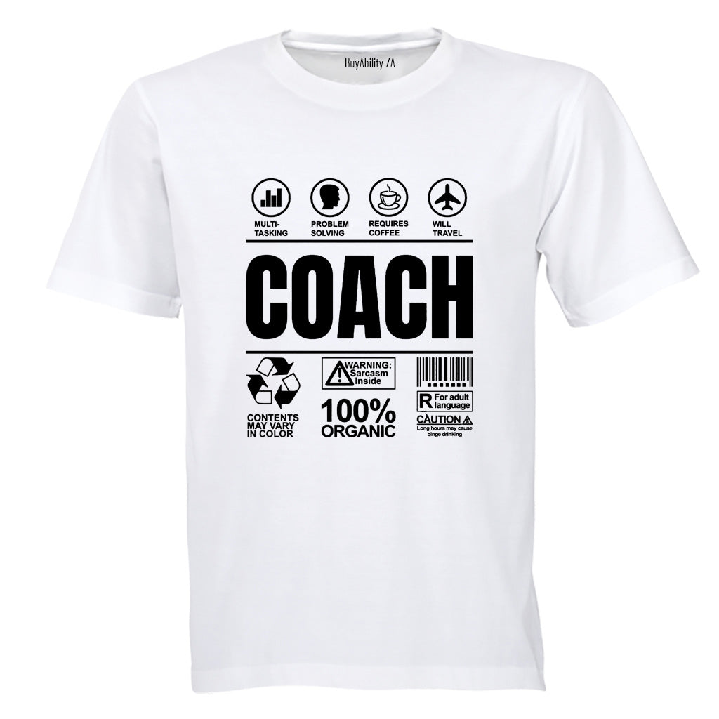 Coach Label - Adults - T-Shirt – BuyAbility