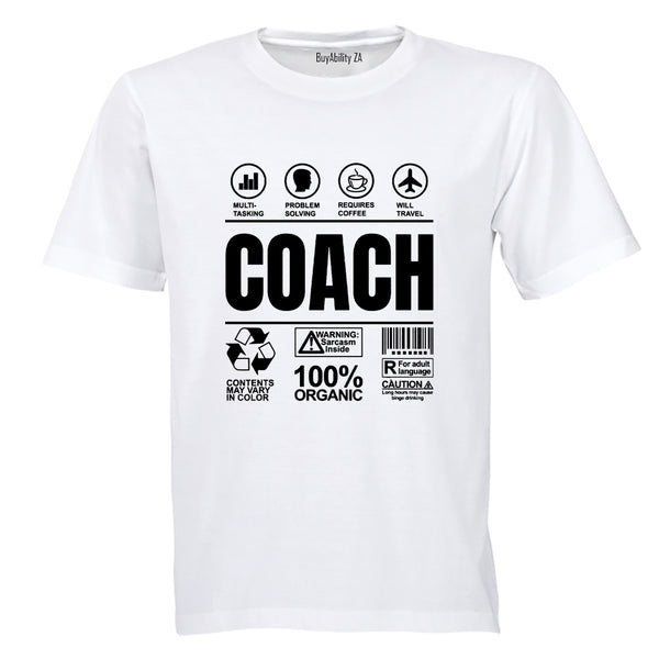 Coach Label - Adults - T-Shirt – BuyAbility