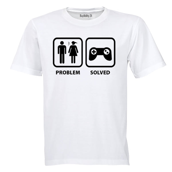 Problem Solved - Gamers! - Adults - T-Shirt – BuyAbility