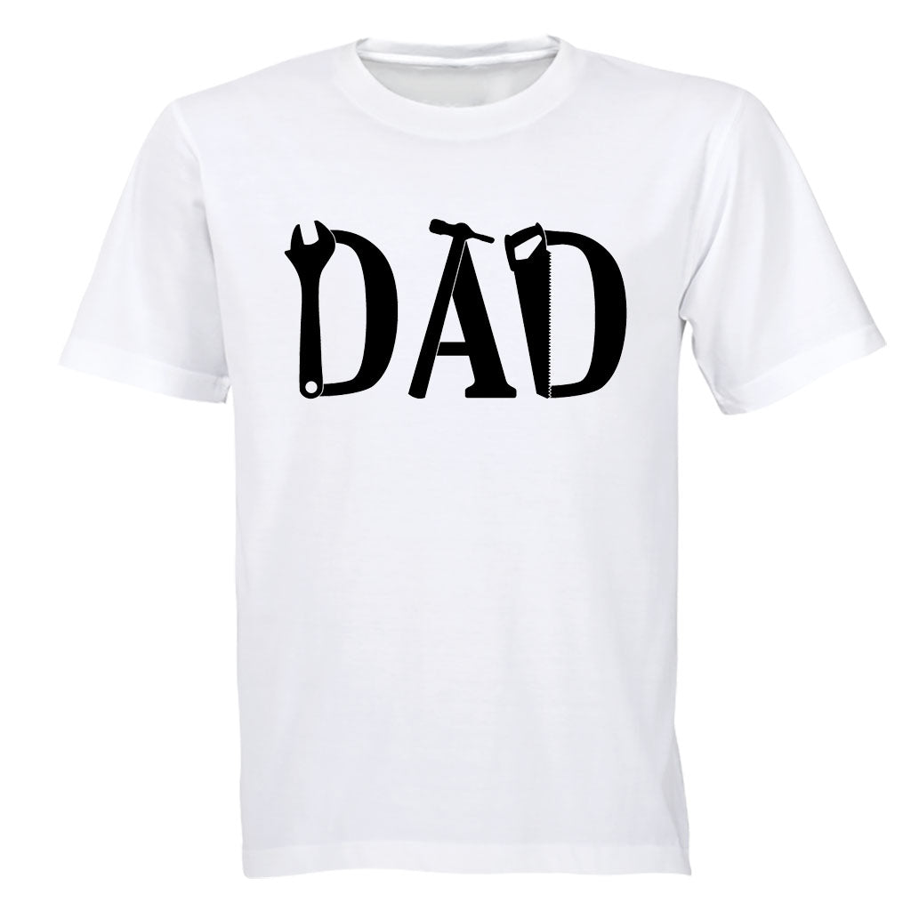 DAD - Tool Font - Adults - T-Shirt – BuyAbility